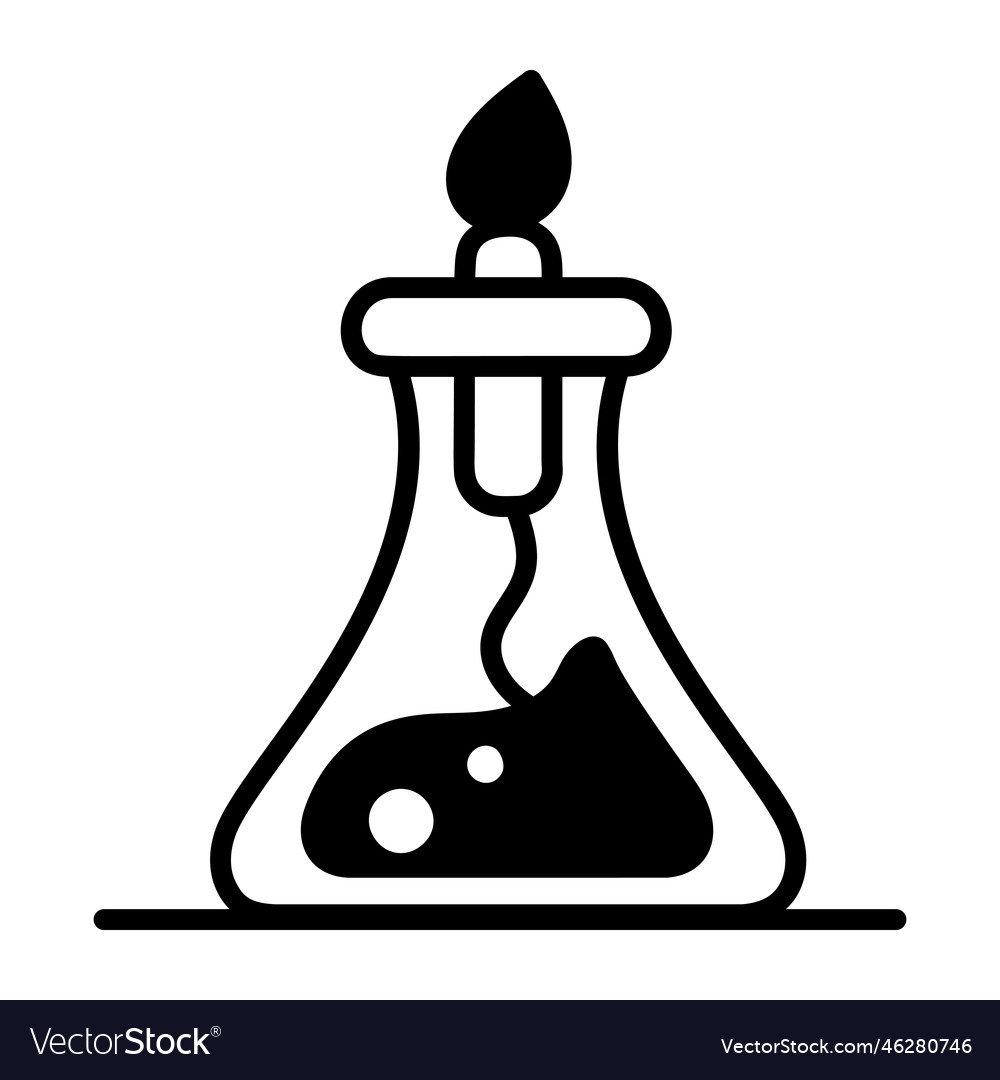 Candle experiment Royalty Free Vector Image - VectorStock