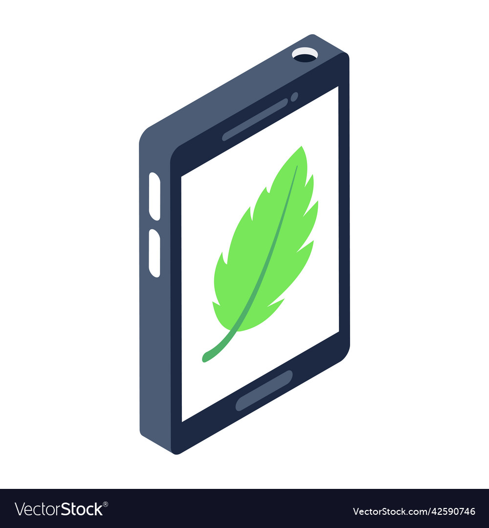 Eco app Royalty Free Vector Image - VectorStock