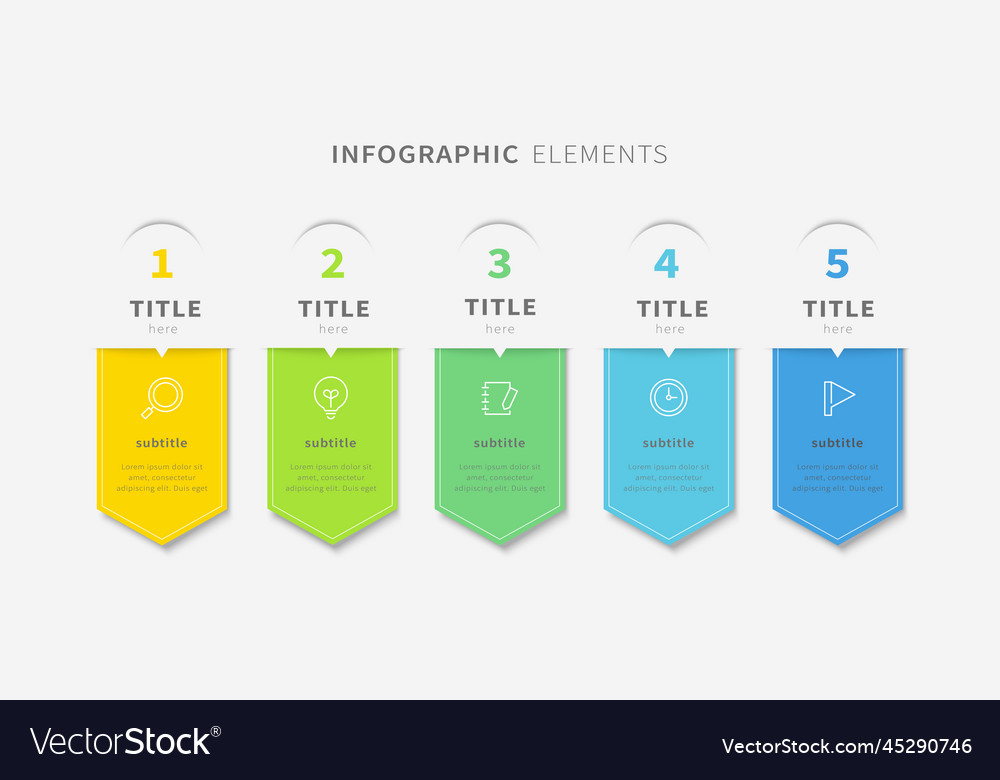 Modern infographic elements Royalty Free Vector Image