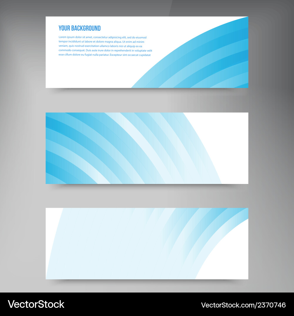Set of modern banners with lines Royalty Free Vector Image