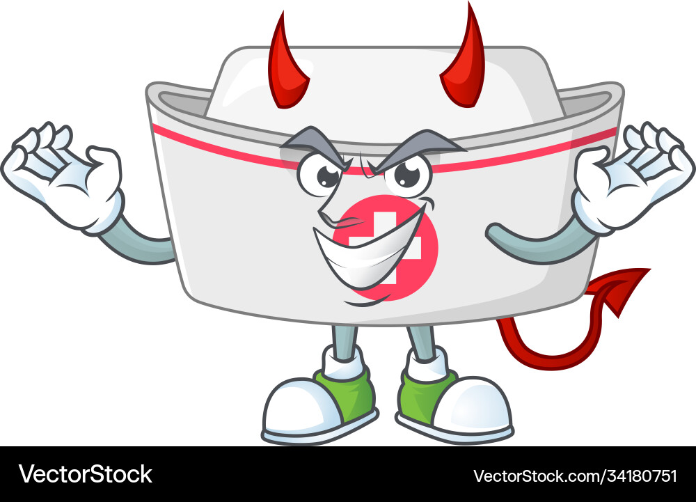 A picture devil nurse hat cartoon character design