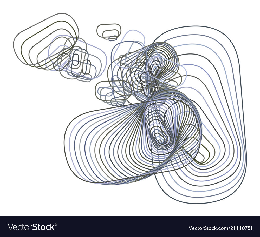 Artistic Rounded Rectangle Background Pattern Vector Image