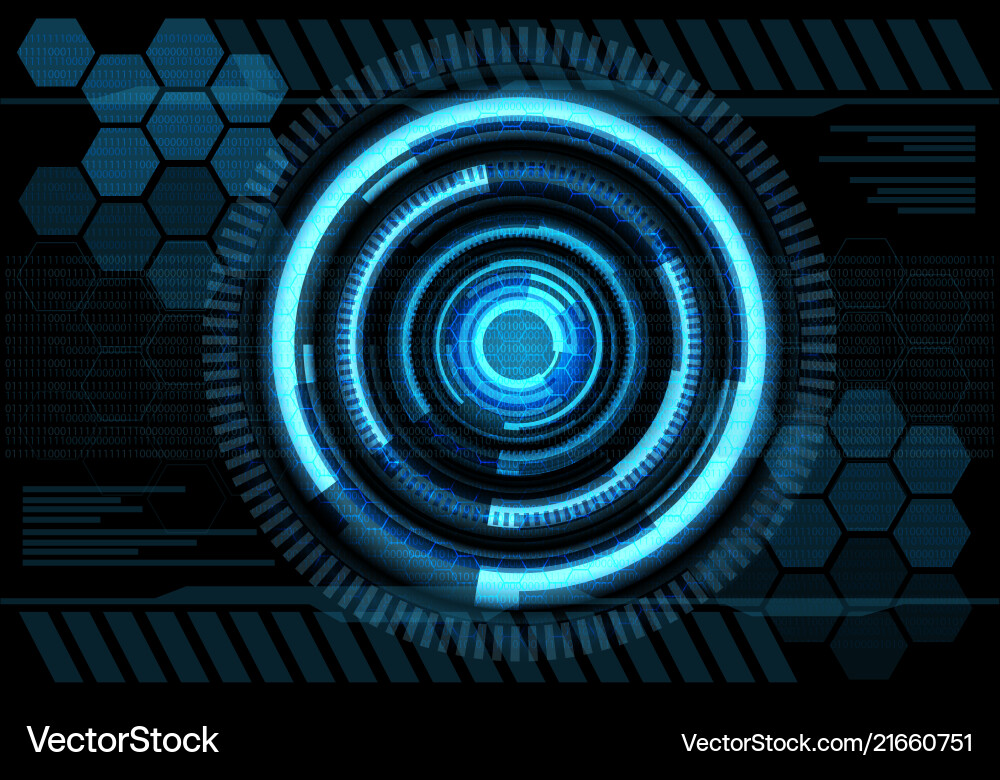 Blue energy design screen modern futuristic Vector Image
