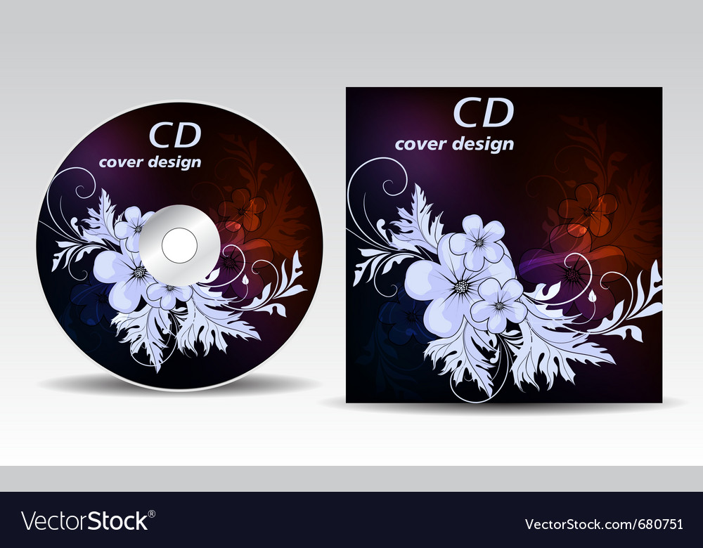 Cd cover design Royalty Free Vector Image - VectorStock