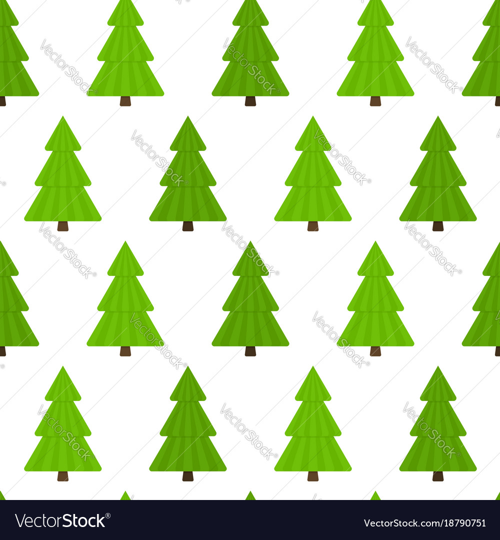 Fir-tree seamless pattern Royalty Free Vector Image