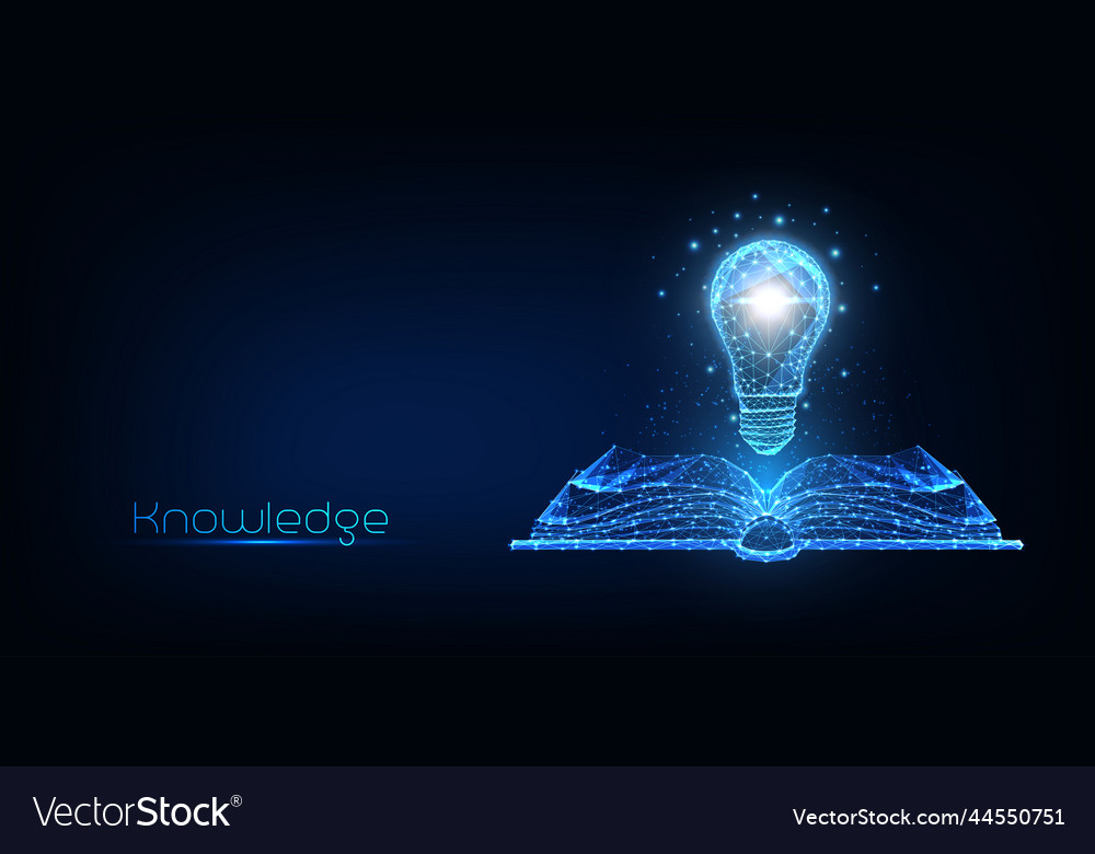 Futuristic knowledge creative thinking concept Vector Image