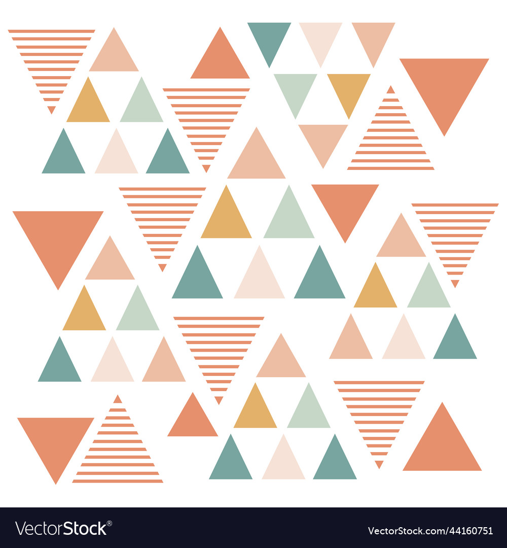 Geometric triangle surface pattern color Vector Image