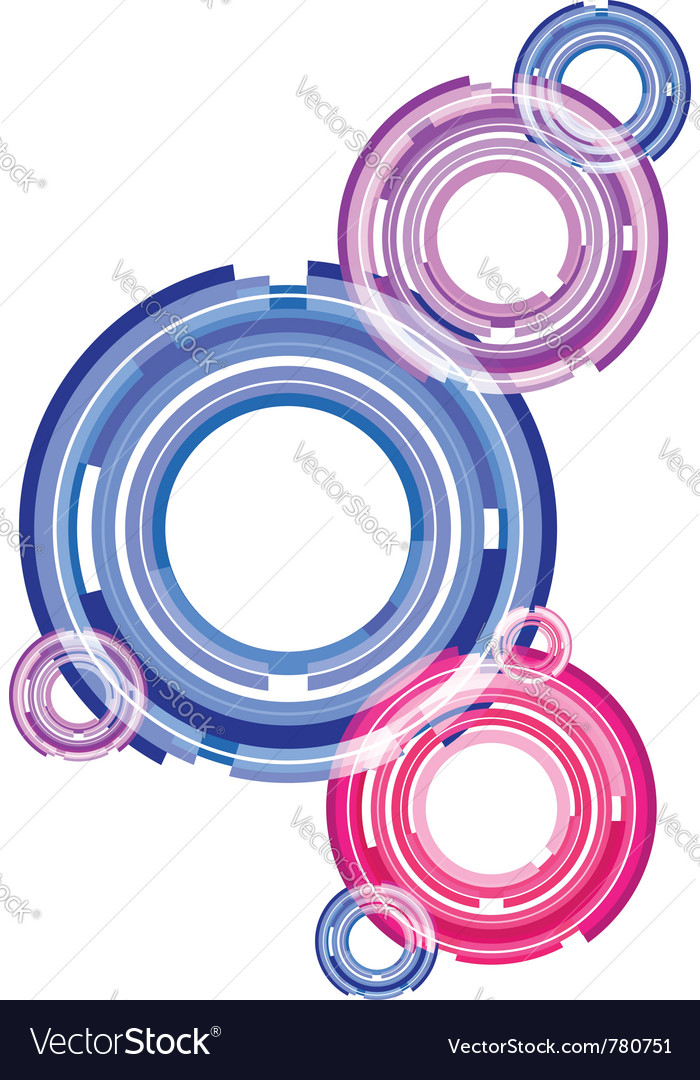 Round abstract background Royalty Free Vector Image