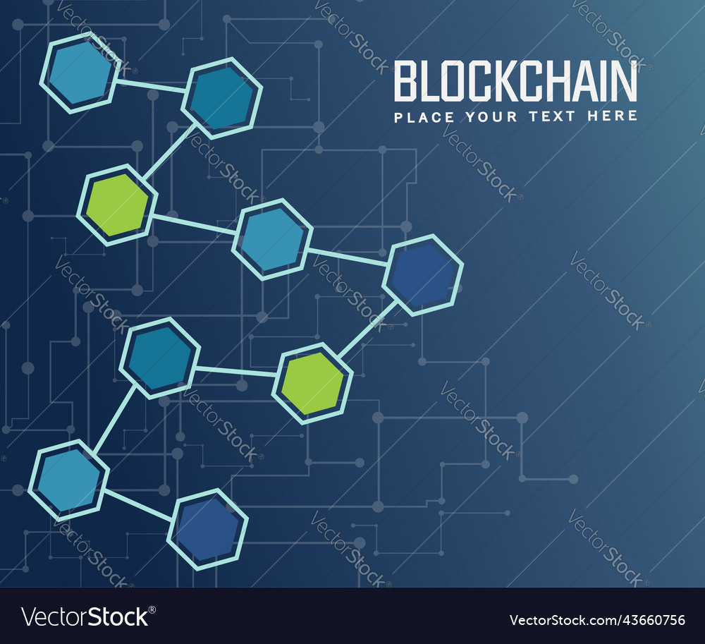 Blockchain technology background modern Royalty Free Vector Blockchain technology background modern Royalty Free Vector