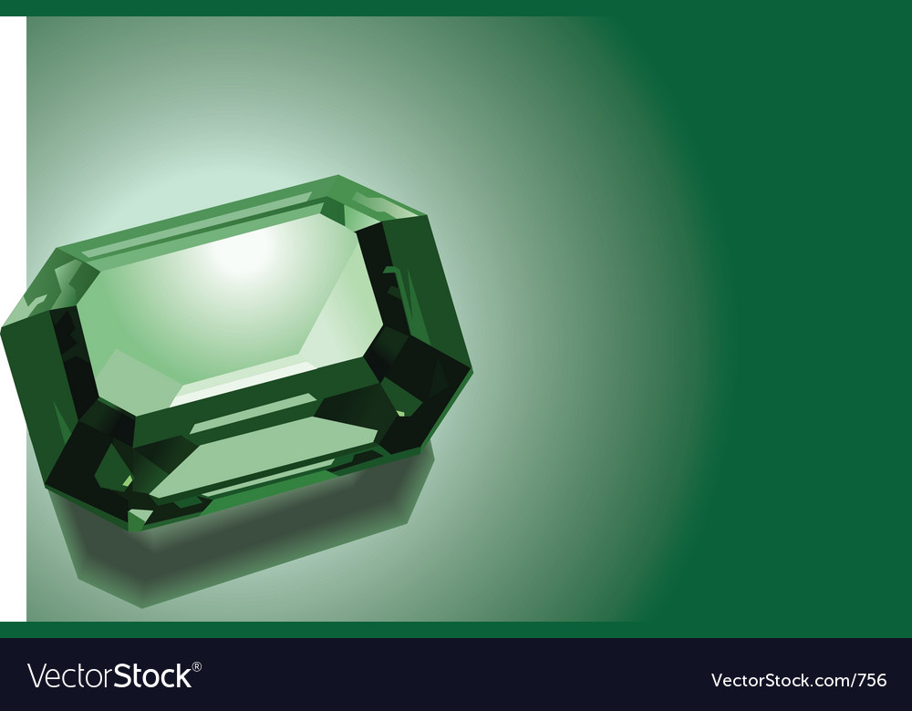 Emerald Royalty Free Vector Image - VectorStock