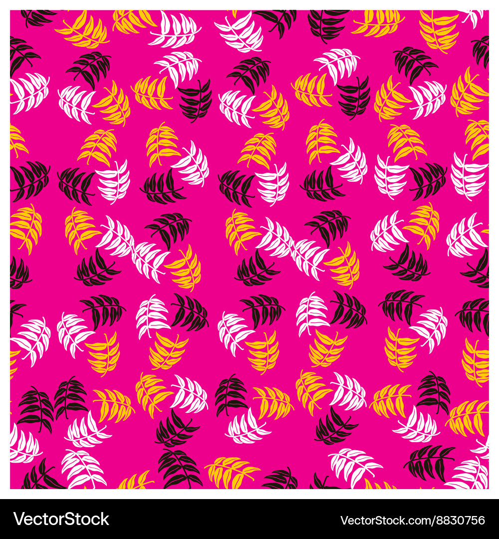 Leavesfruits and flowers seamless pattern Vector Image