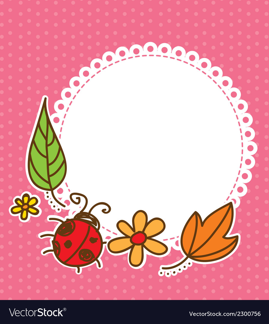 Spring frame Royalty Free Vector Image - VectorStock