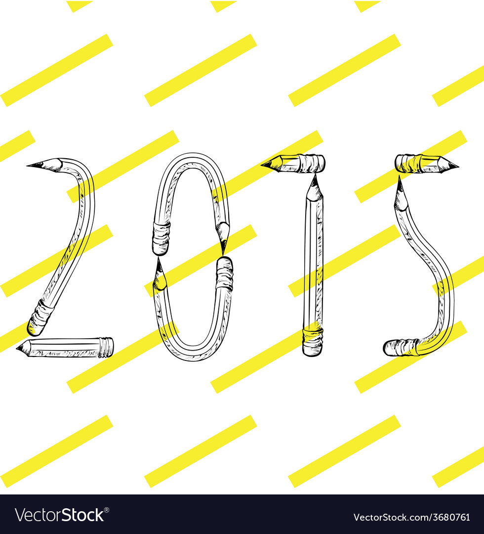 2015 Royalty Free Vector Image - VectorStock