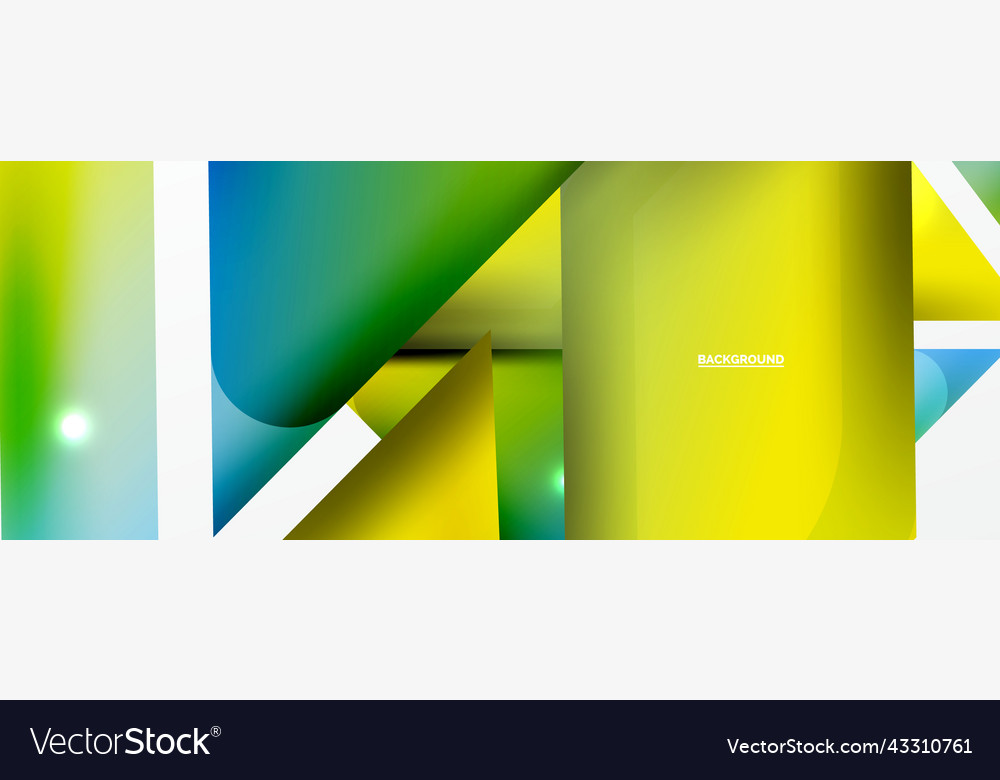 Abstract background simple color geometric shapes Vector Image