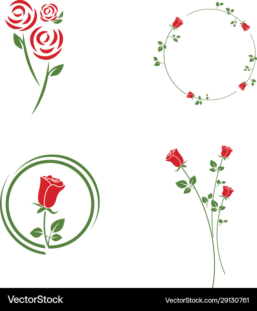 Beauty rose flower icon Royalty Free Vector Image