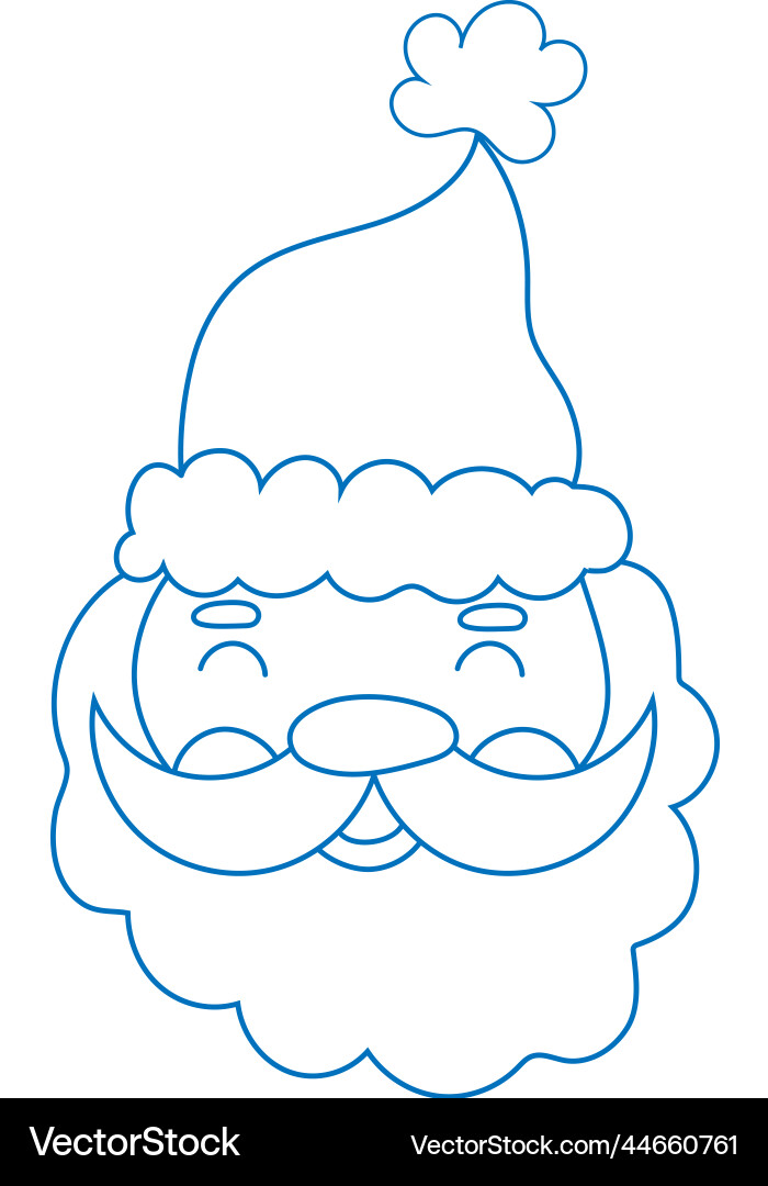 Christmas santa claus in doodle style Royalty Free Vector