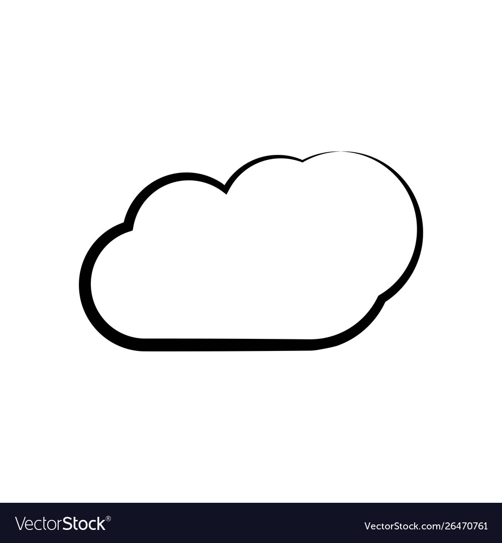 Cloud template Royalty Free Vector Image - VectorStock