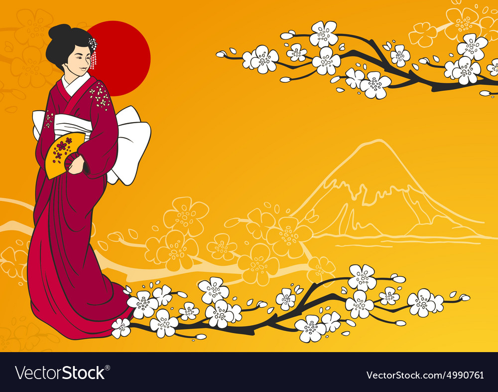 Geisha Royalty Free Vector Image - VectorStock