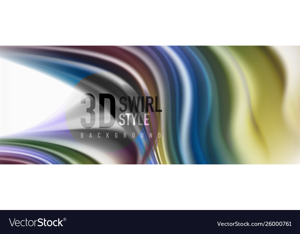 Glossy colorful liquid waves abstract background Vector Image Glossy colorful liquid waves abstract background Vector Image