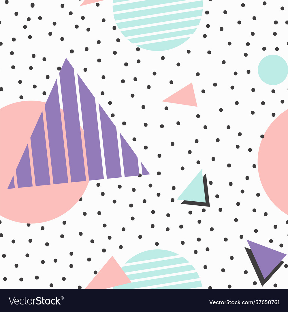 Memphis pattern background Royalty Free Vector Image