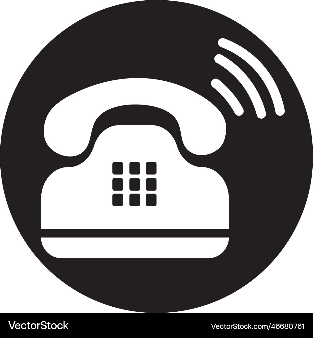 Telephone logo Royalty Free Vector Image - VectorStock