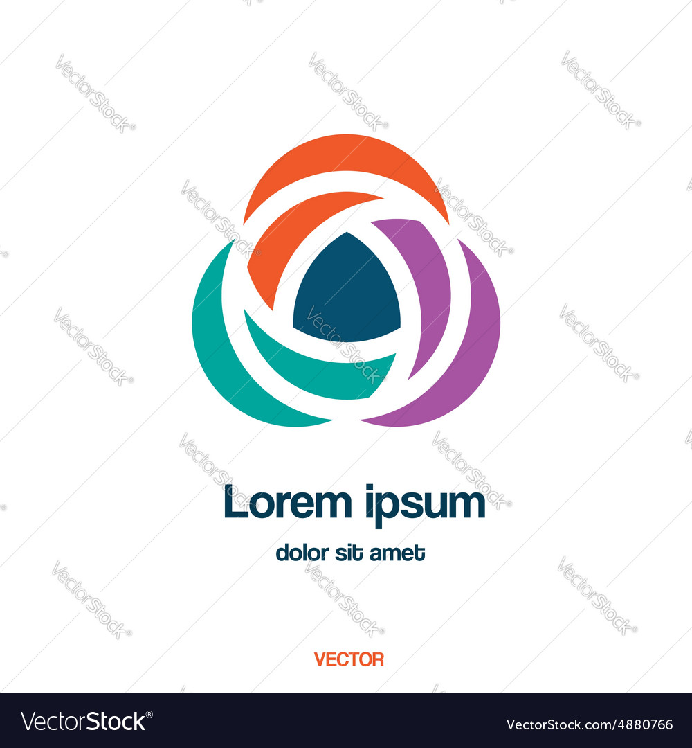 Abstract creative logo template Royalty Free Vector Image Abstract creative logo template Royalty Free Vector Image