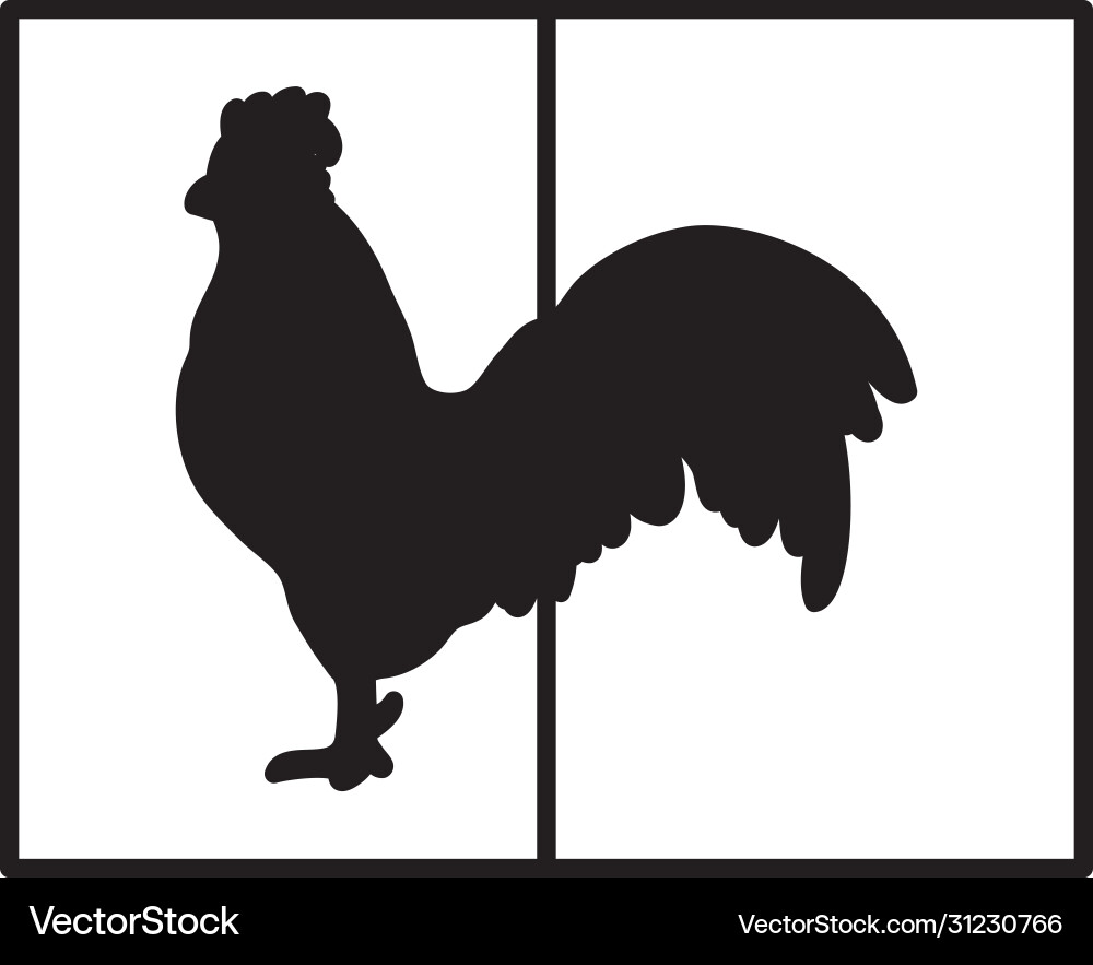 Bastille day concept flag with gallic rooster Vector Image