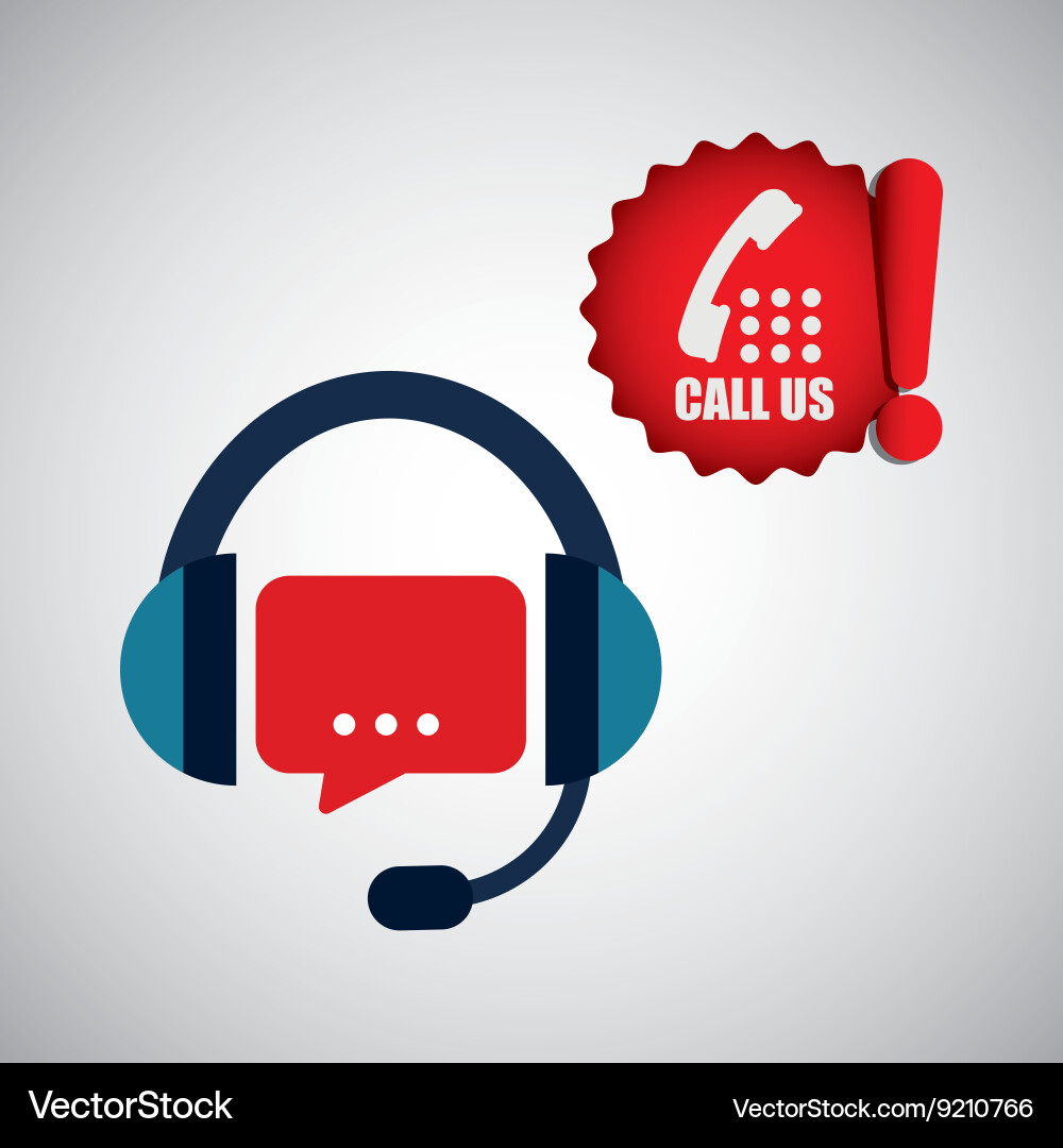 Call center design customer service icon Vector Image