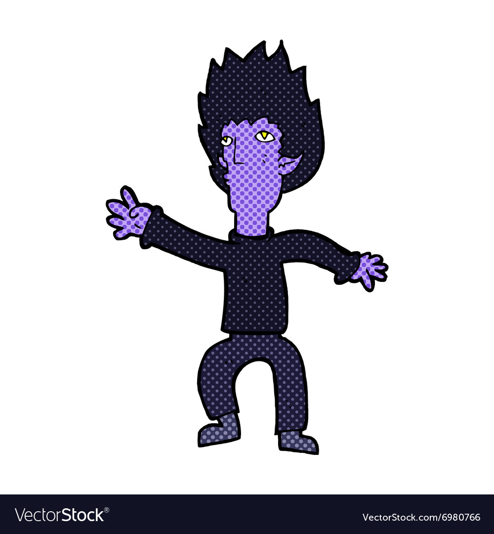 Comic cartoon vampire Royalty Free Vector Image