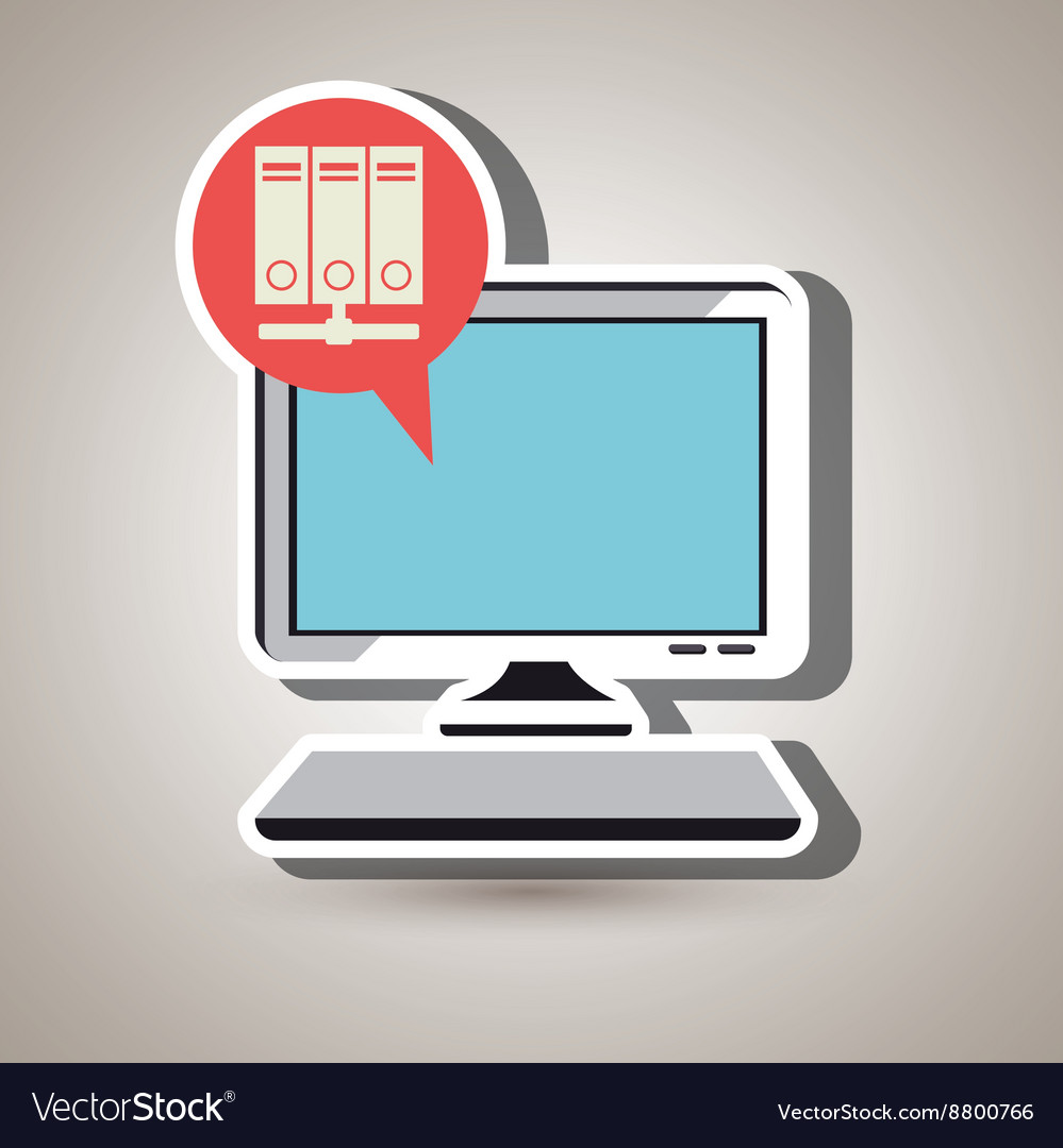 Computer technology design Royalty Free Vector Image