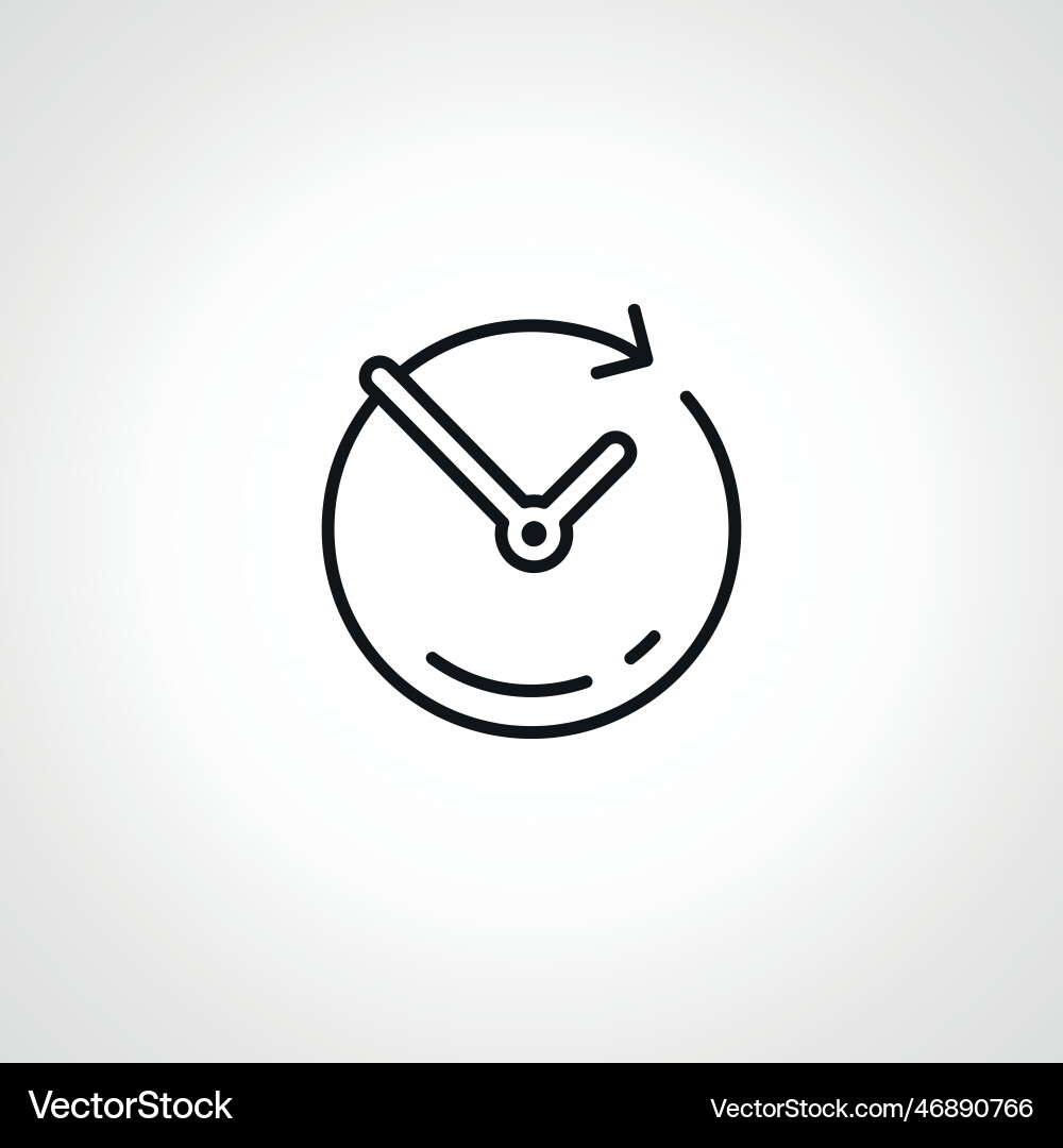 Deadline icon time icon fast time outline icon Vector Image