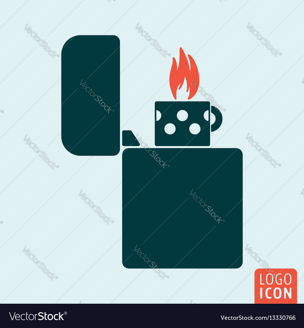 Lighter icon isolated Royalty Free Vector Image