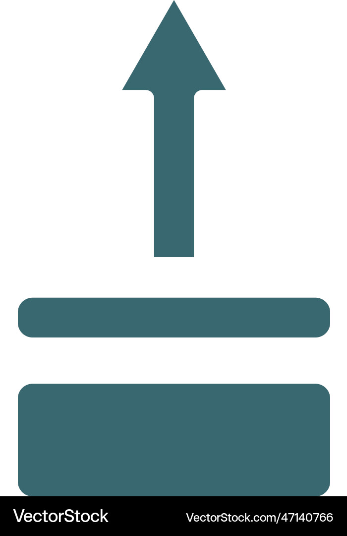 Side up icon filled up icon from delivery Vector Image