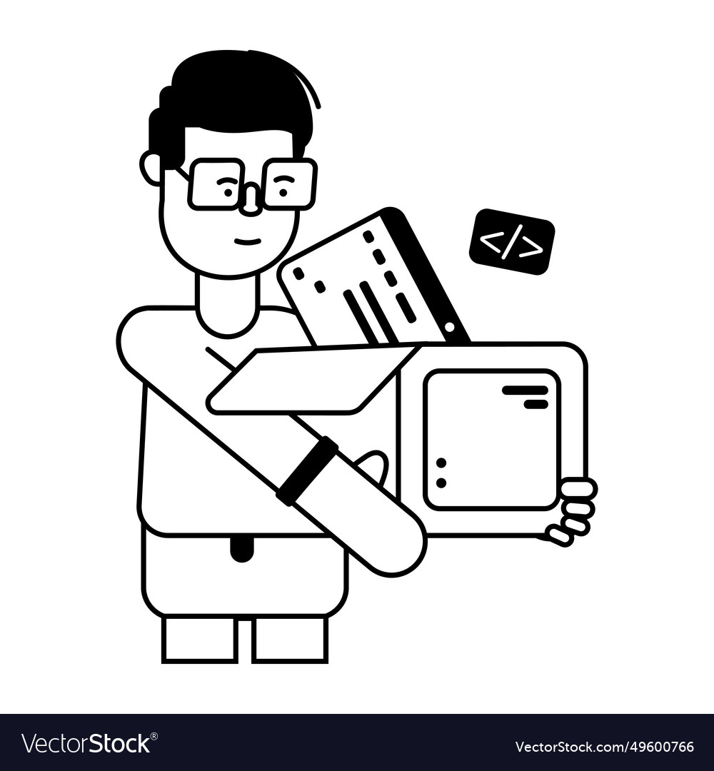 Webpage developer Royalty Free Vector Image - VectorStock