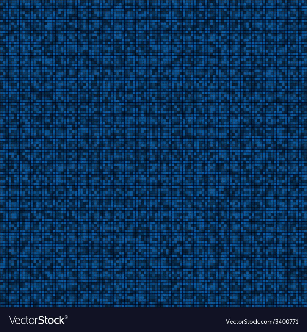 Abstract digital blue pixels seamless pattern Vector Image