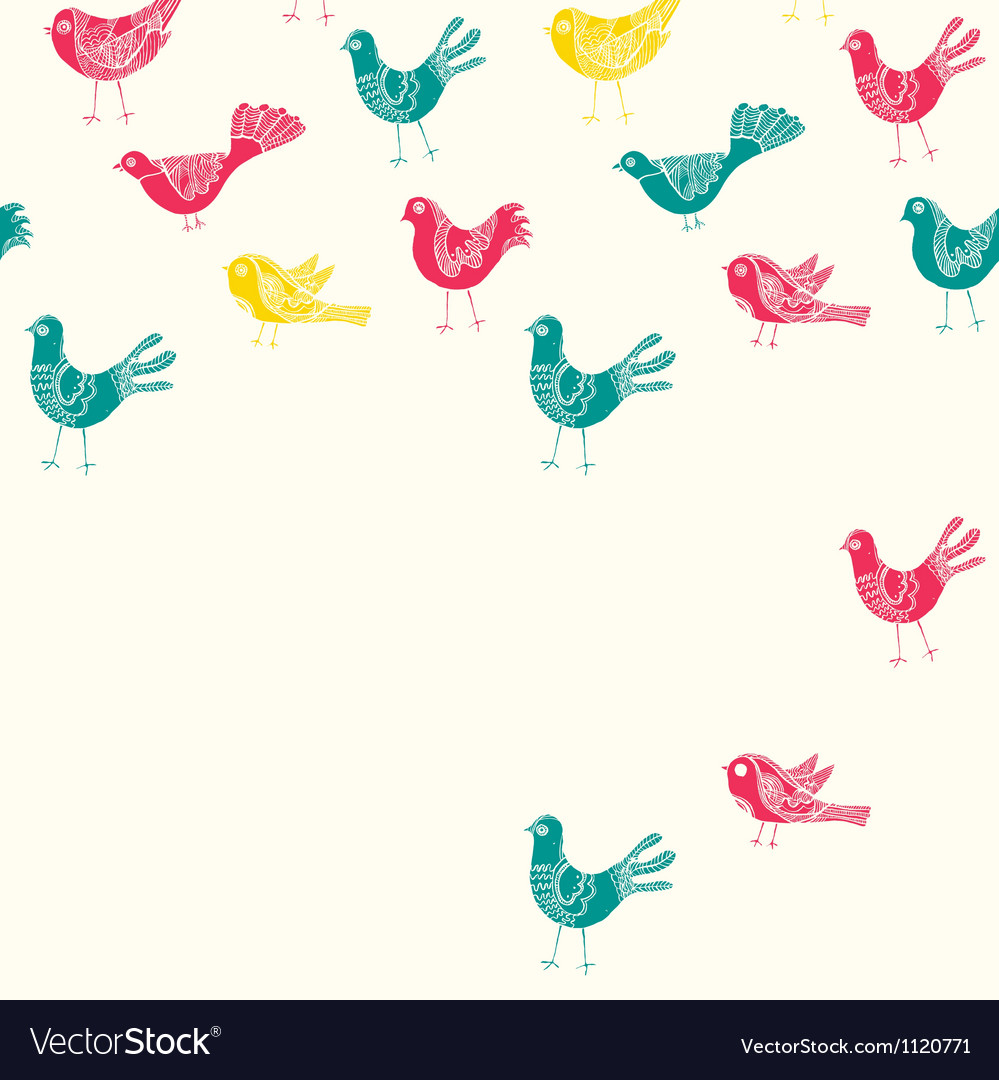 Bird background Royalty Free Vector Image - VectorStock