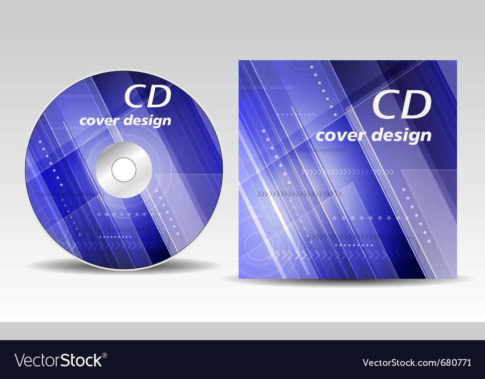 Cd cover design Royalty Free Vector Image - VectorStock