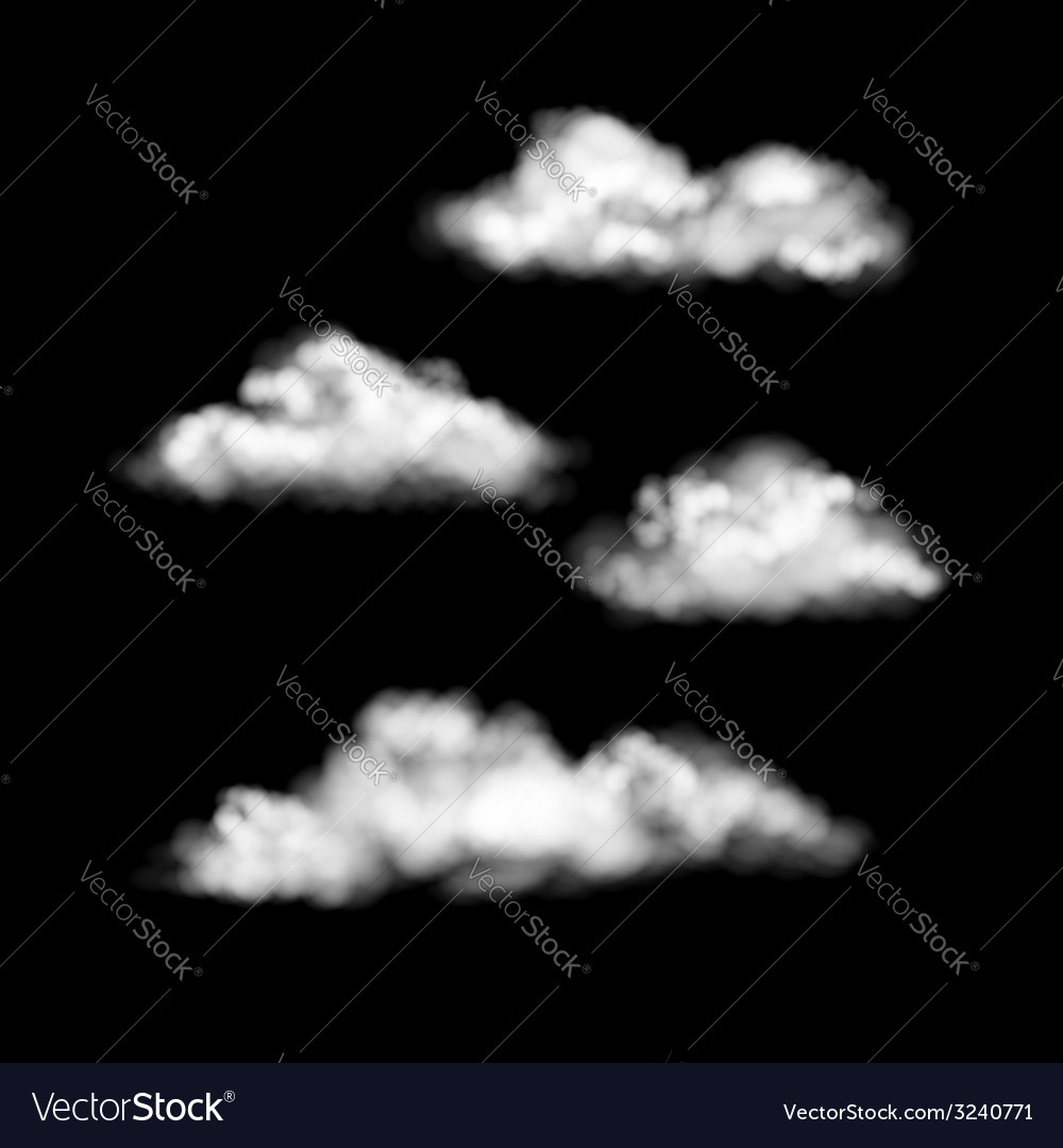 Clouds set Royalty Free Vector Image - VectorStock