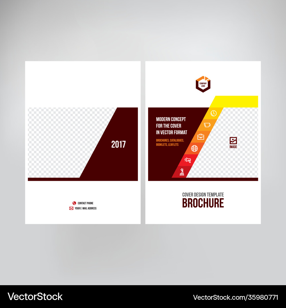 Cover design for product presentation creative Vector Image