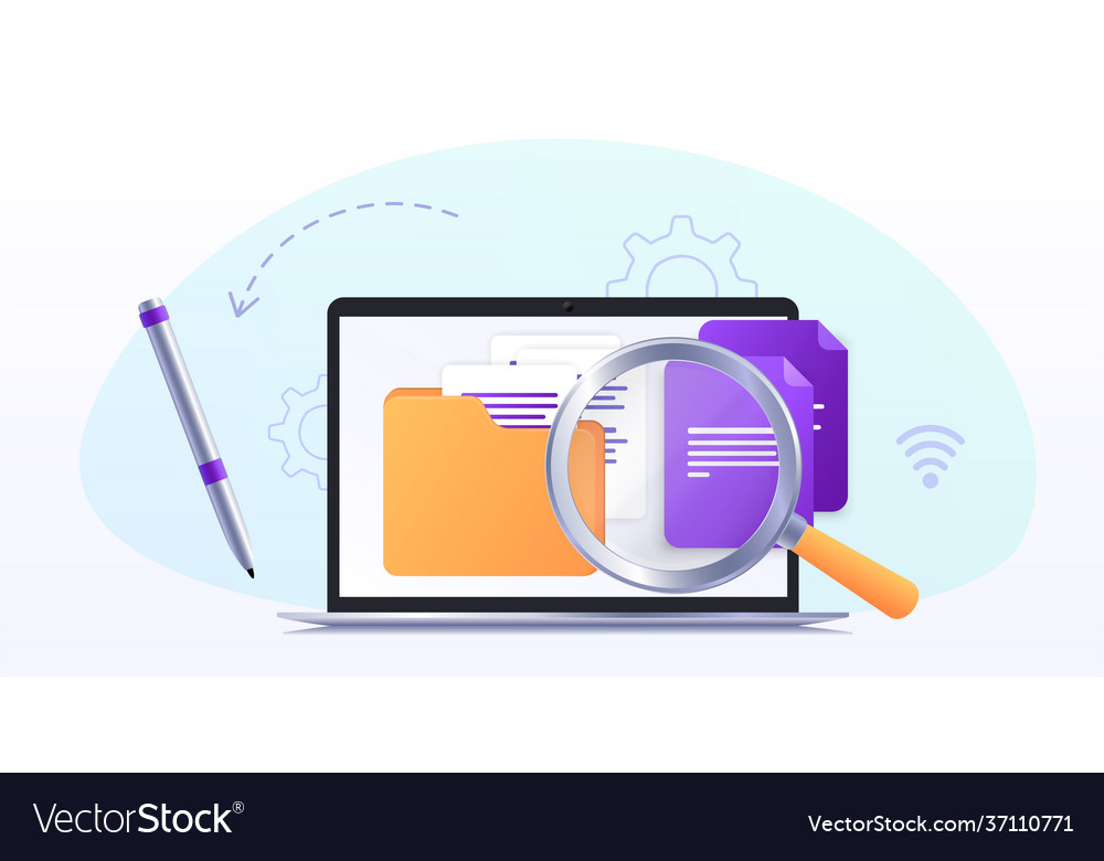Electronic document Royalty Free Vector Image - VectorStock