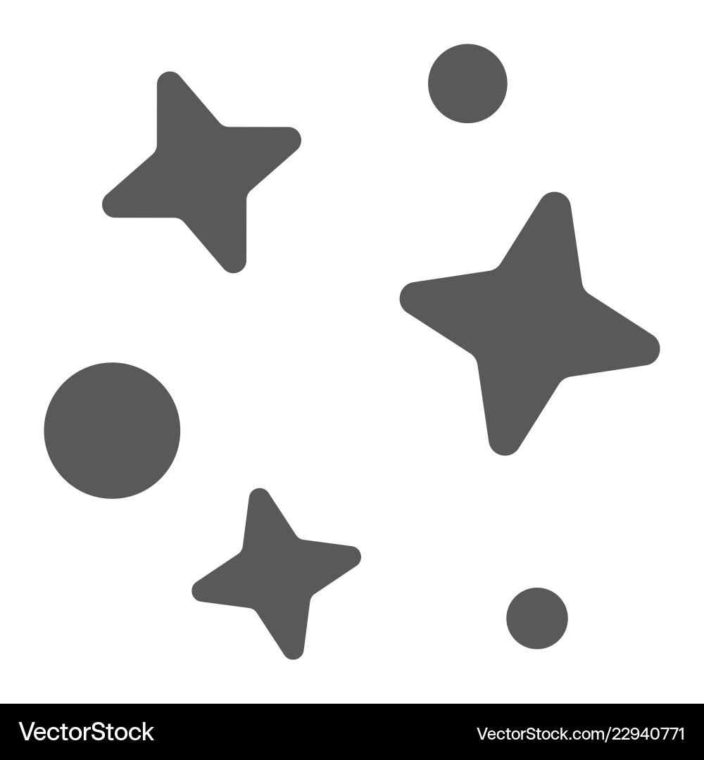 Galaxy glyph icon universe and astronomy Vector Image