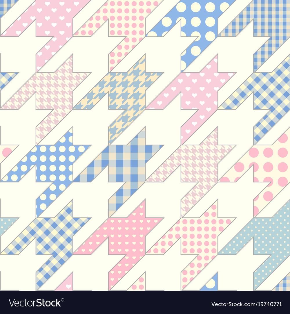 Geometrical patchwork pattern Royalty Free Vector Image