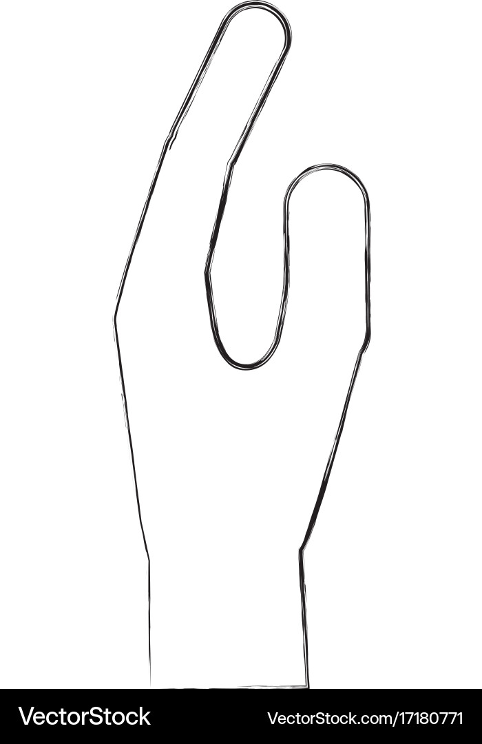 Human hand medical heart support gesture icon Vector Image