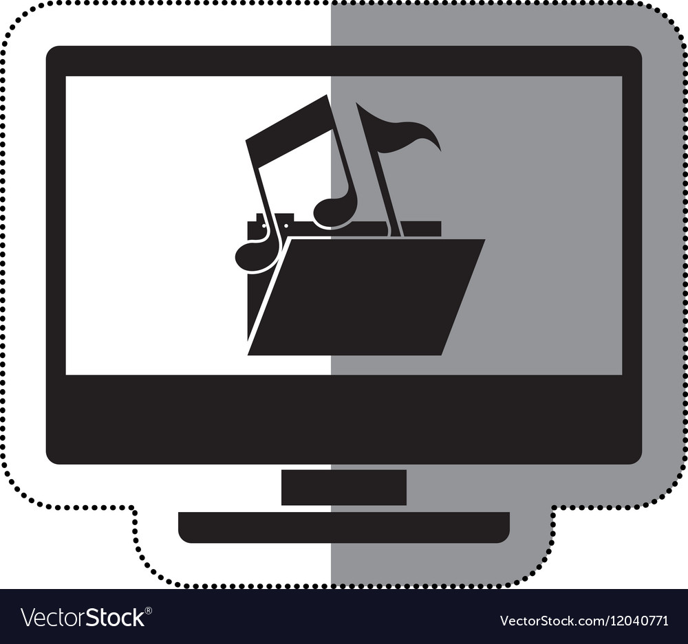 Isolated computer device design Royalty Free Vector Image