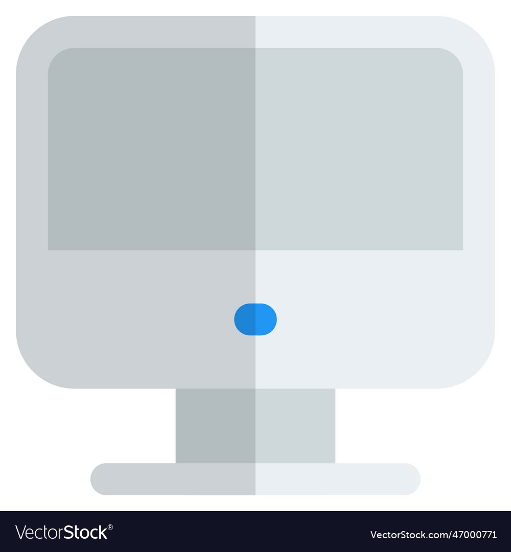 Monitor screen for computer operations Royalty Free Vector