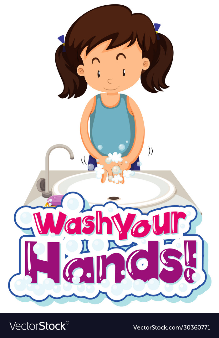 Poster design for coronavirus theme with word Vector Image