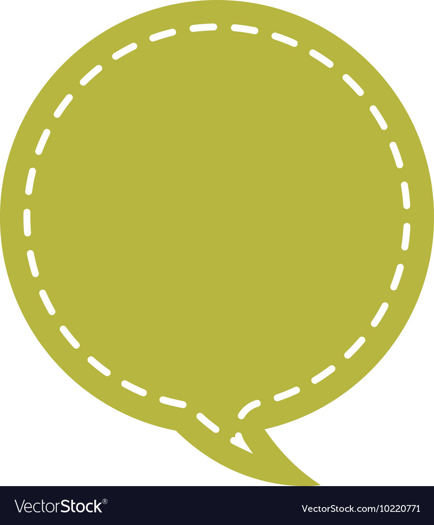 Speech bubble isolated icon Royalty Free Vector Image