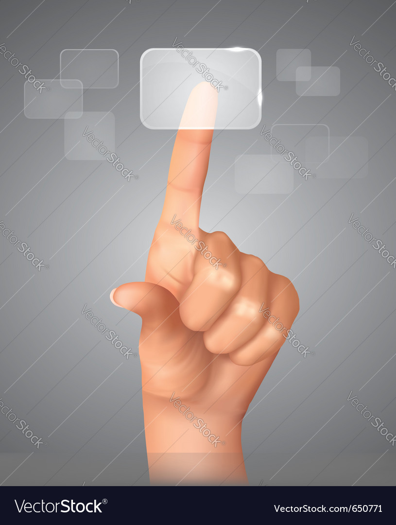 Touch screen concept Royalty Free Vector Image