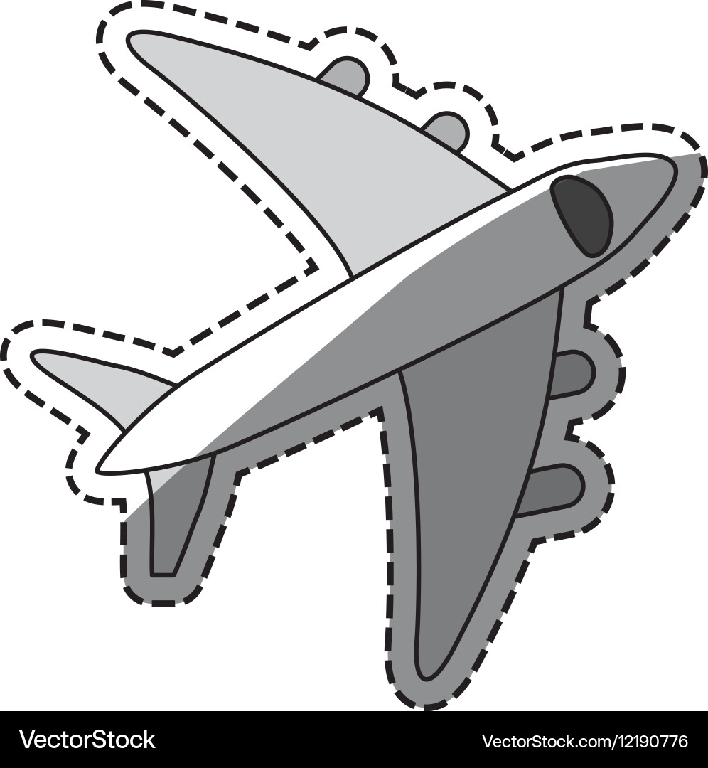 Airplane travel transport Royalty Free Vector Image