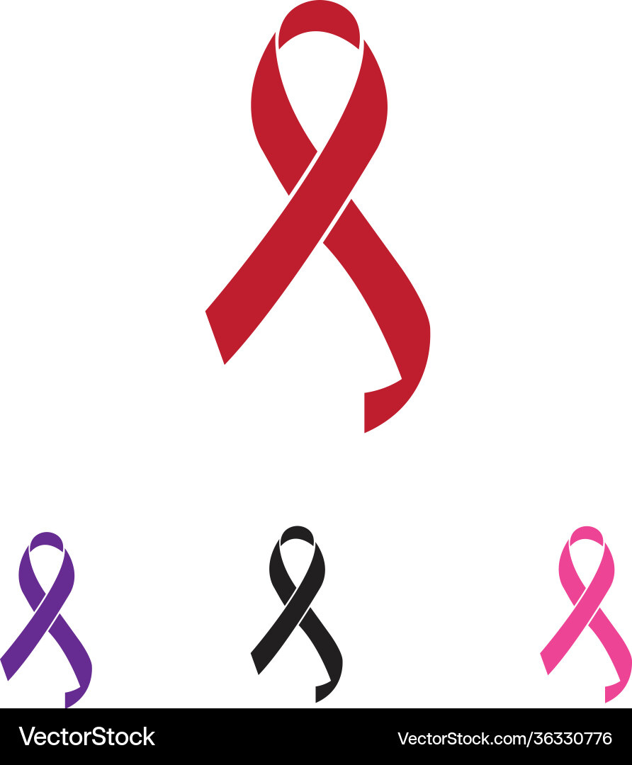 Colorful ribbons logo symbol design template Vector Image